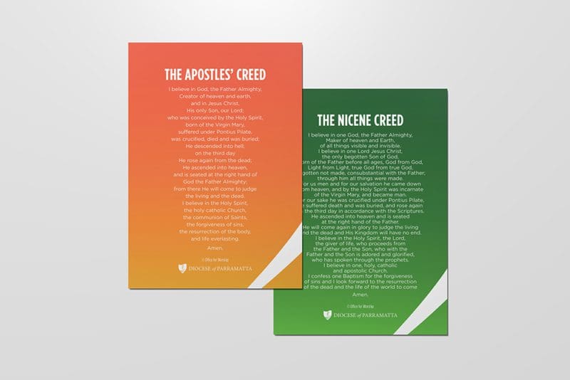 APOSTLE’S CREED/ NICENE CREED PRAYER CARDS (100 Pack) | Diocese of ...