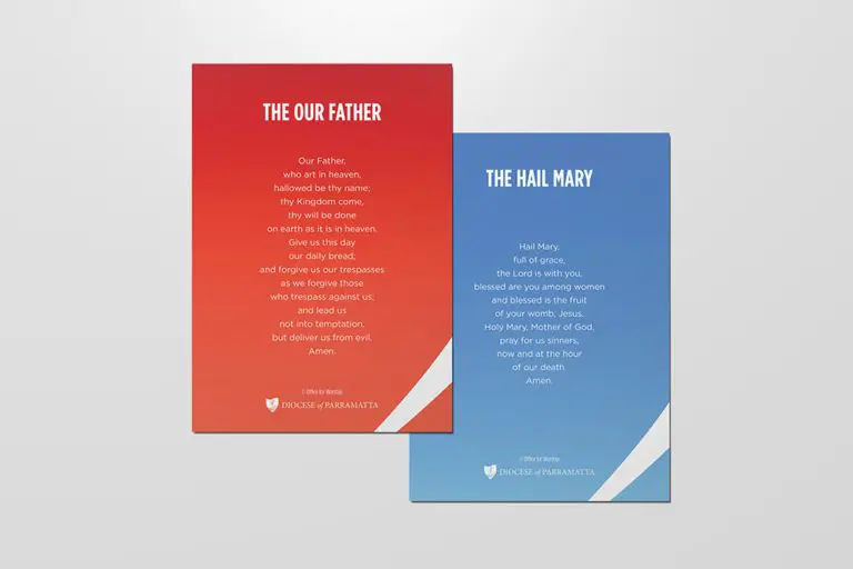 Hail Mary / Our Father Prayer Cards (100 Pack) | Diocese of Parramatta